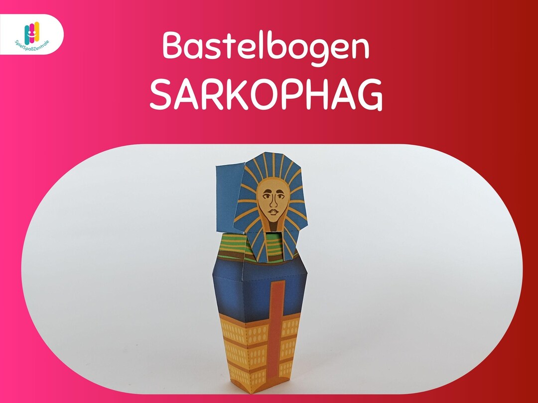 Sarcophagus Craft Sheet Papertoy for Children Craft Idea for Children ...
