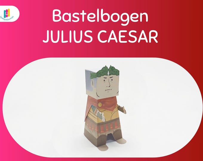 "julius Caesar" Craft Sheet | Papertoy for Children | Roman Empire - Etsy