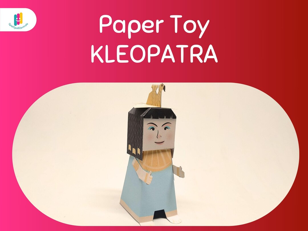 Craft Sheet cleopatra Papertoy for Children - Etsy