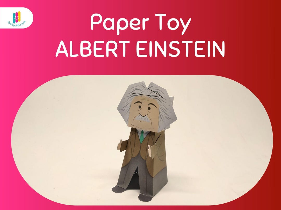 Craft Sheet albert Einstein Papertoy for Children - Etsy