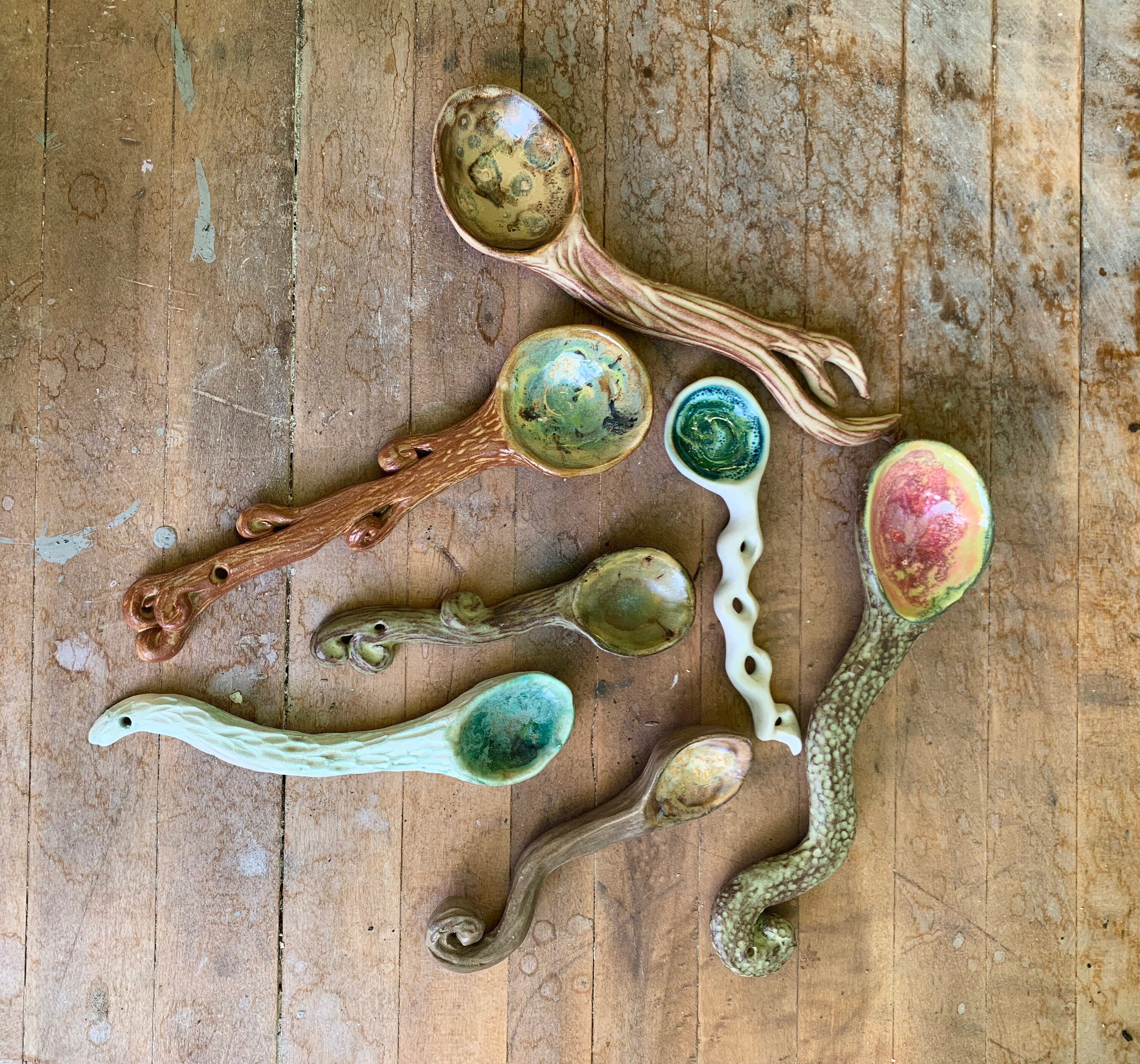 Ceramic Curly Branch Spoon - Etsy
