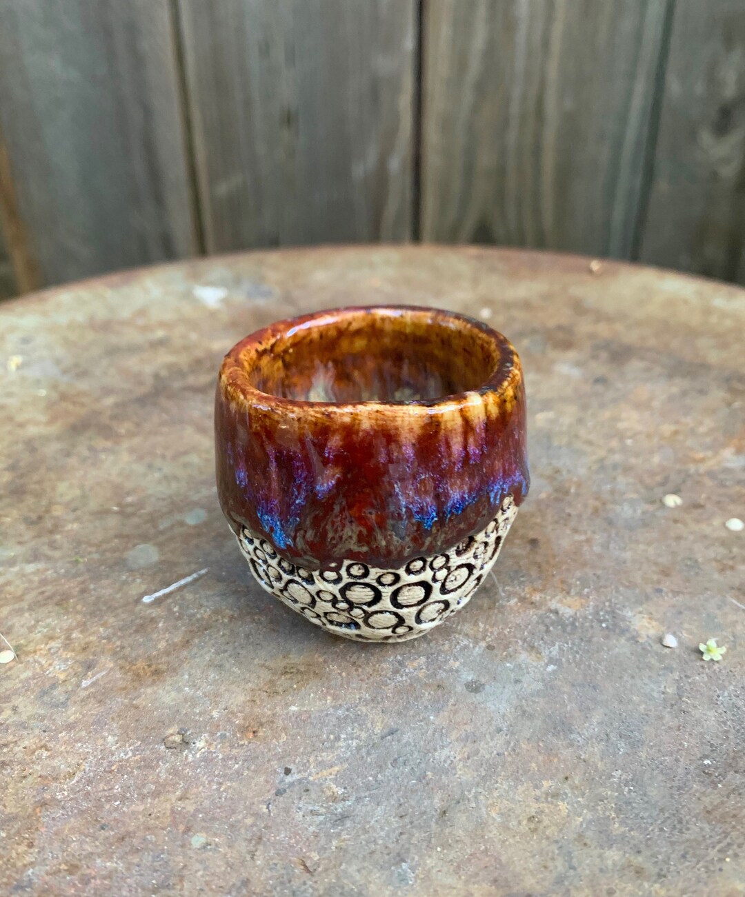 Ceramic Shot Cup Iridescent Purples - Etsy