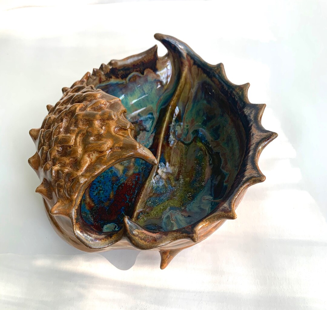 Sculptural Ceramic "chestnut" Bowl - Etsy