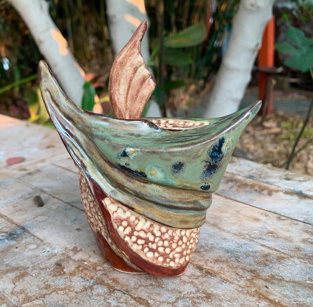 Ceramic Green Stoppered Vial - Etsy