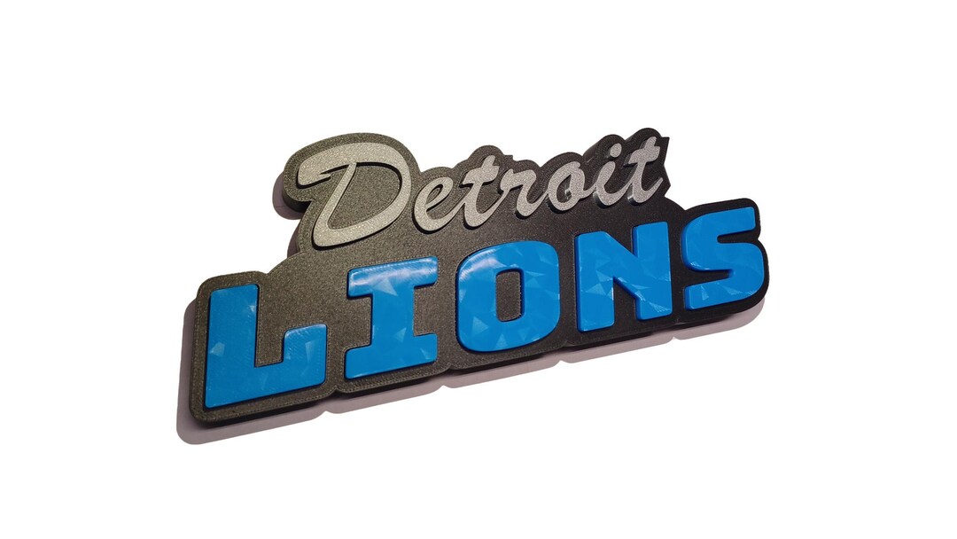 Detroit Lions Sign Plaque Football Badge - Etsy
