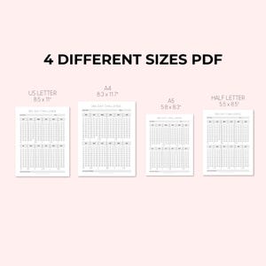 365-day Challenge | 365-day Challenge Tracker | Printable PDF | Instant ...