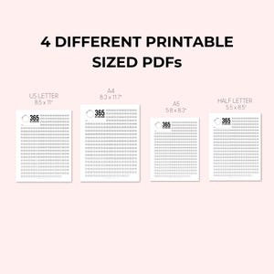 365 Day Countdown Tracker Printable: Retirement, Wedding, Vacation ...