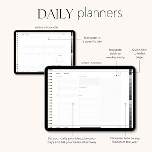2025 Digital Planner, Minimalist Classic Gray, Simple Neutral, iPad ...