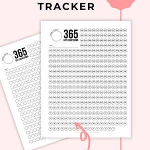 365 Day Countdown Tracker Printable: Retirement, Wedding, Vacation ...