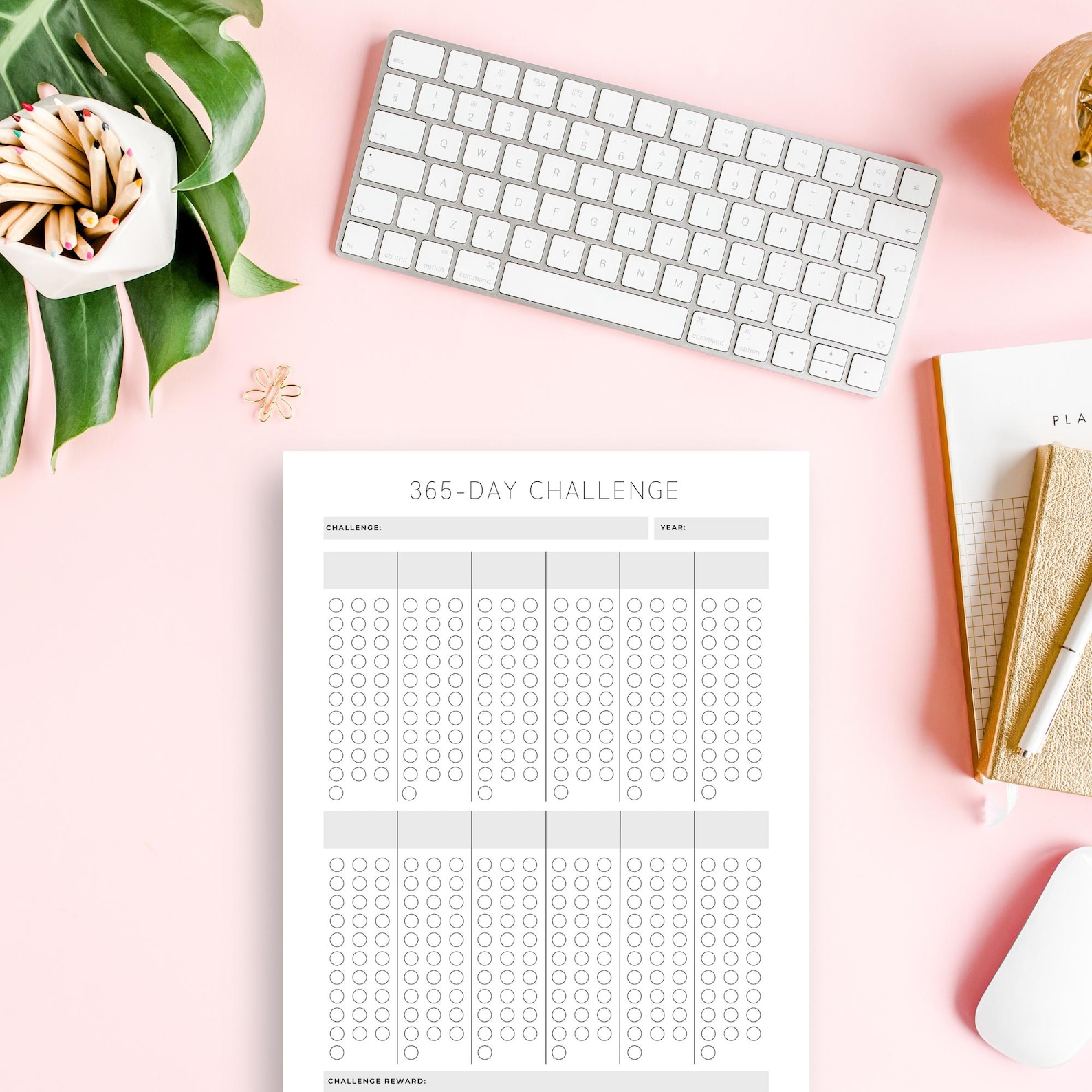 365-day Challenge | 365-day Challenge Tracker | Printable PDF | Instant ...