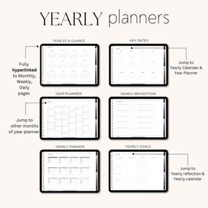 2025 Digital Planner, Minimalist Classic Gray, Simple Neutral, iPad ...