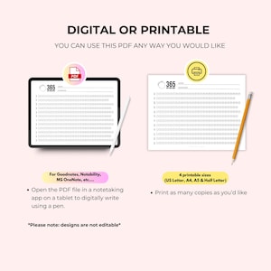 365-day Challenge | 365- Day Challenge Tracker | Printable PDF ...