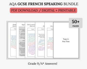 GCSE French Revision Bundle - Etsy