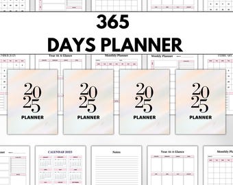 2025 Planner 365 Days - Etsy