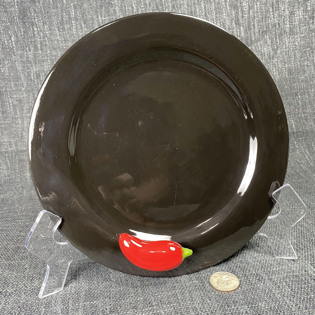 Rare Vintage Cali Pottery 3D Ceramic Pepper Plate - Etsy