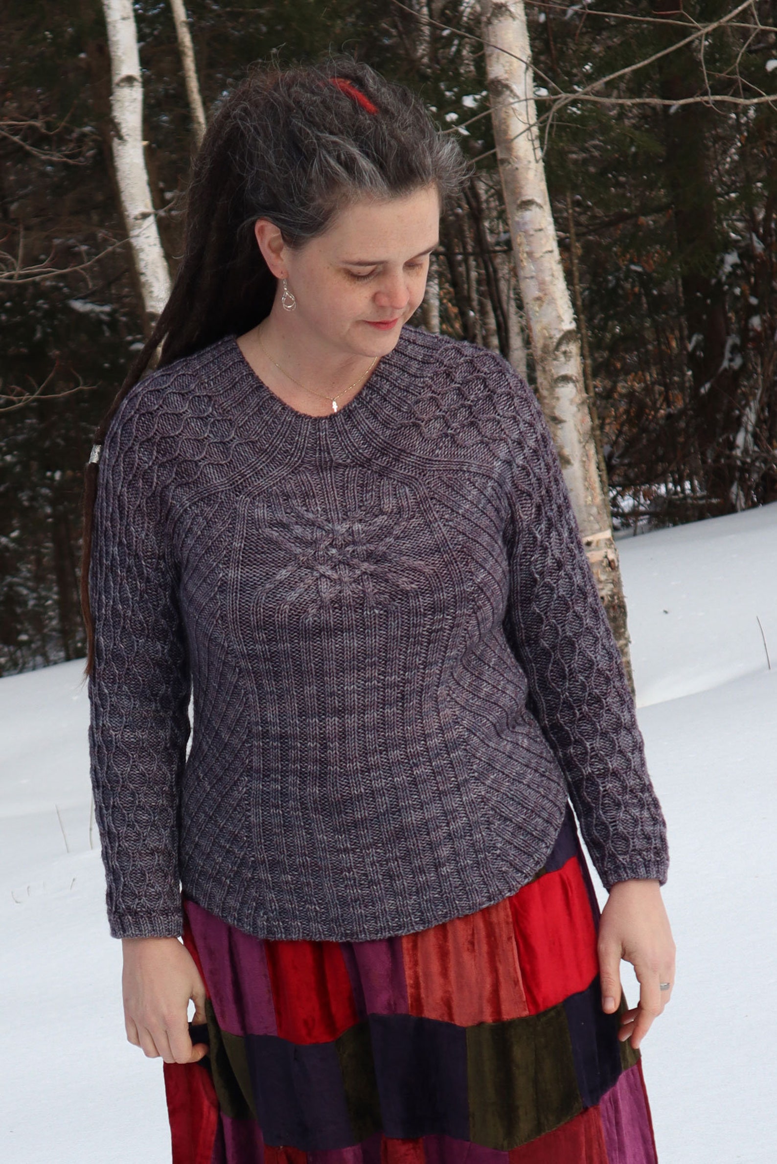 Knitting Pattern - Blackberry Pie Sweater - Etsy