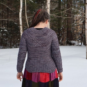 Knitting Pattern - Blackberry Pie Sweater - Etsy