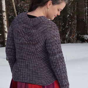 Knitting Pattern - Blackberry Pie Sweater - Etsy