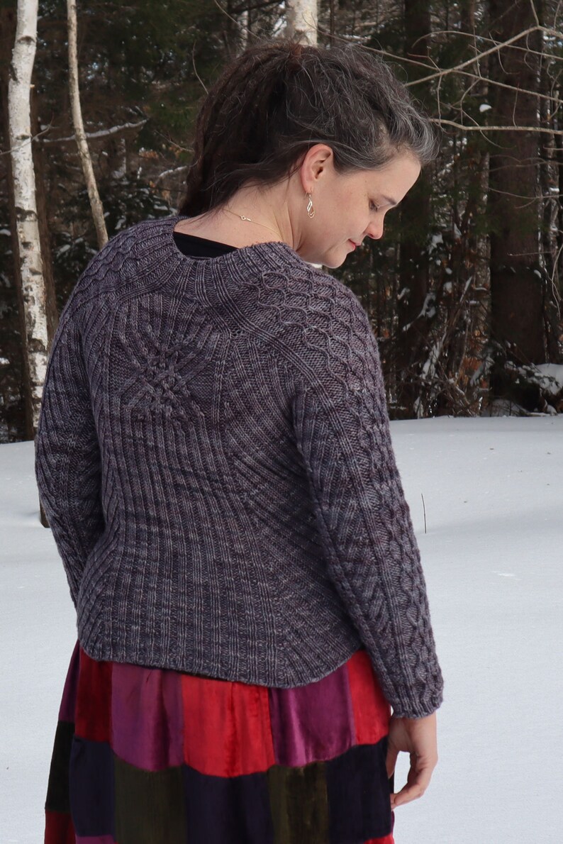 Knitting Pattern - Blackberry Pie Sweater - Etsy