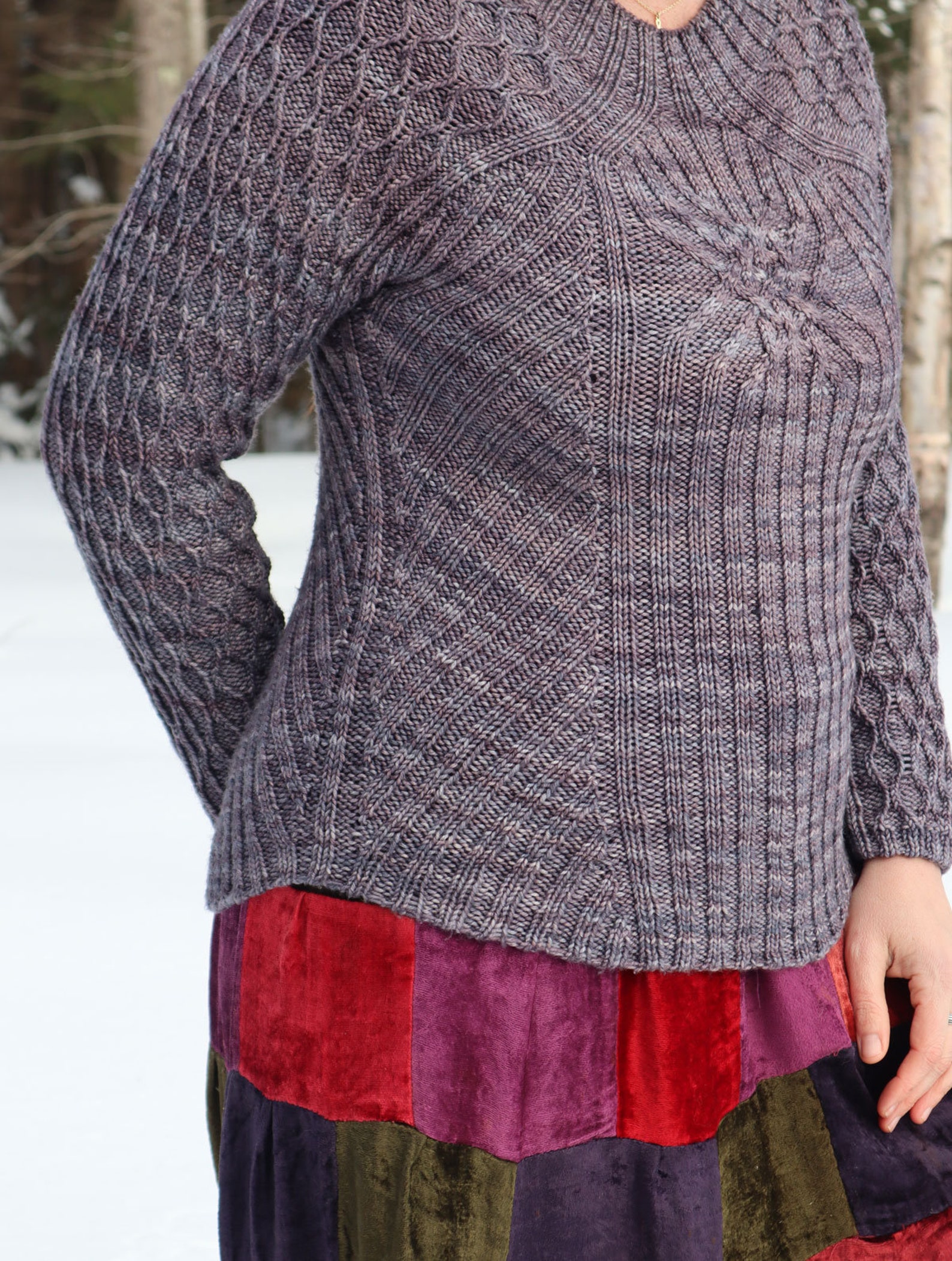 Knitting Pattern - Blackberry Pie Sweater - Etsy