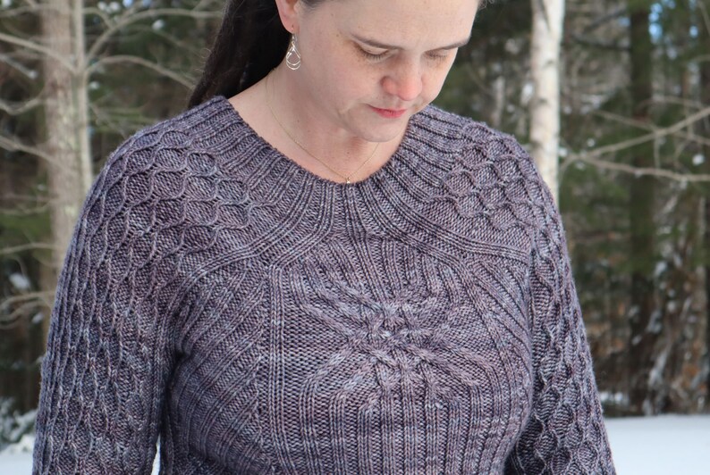 Knitting Pattern - Blackberry Pie Sweater - Etsy