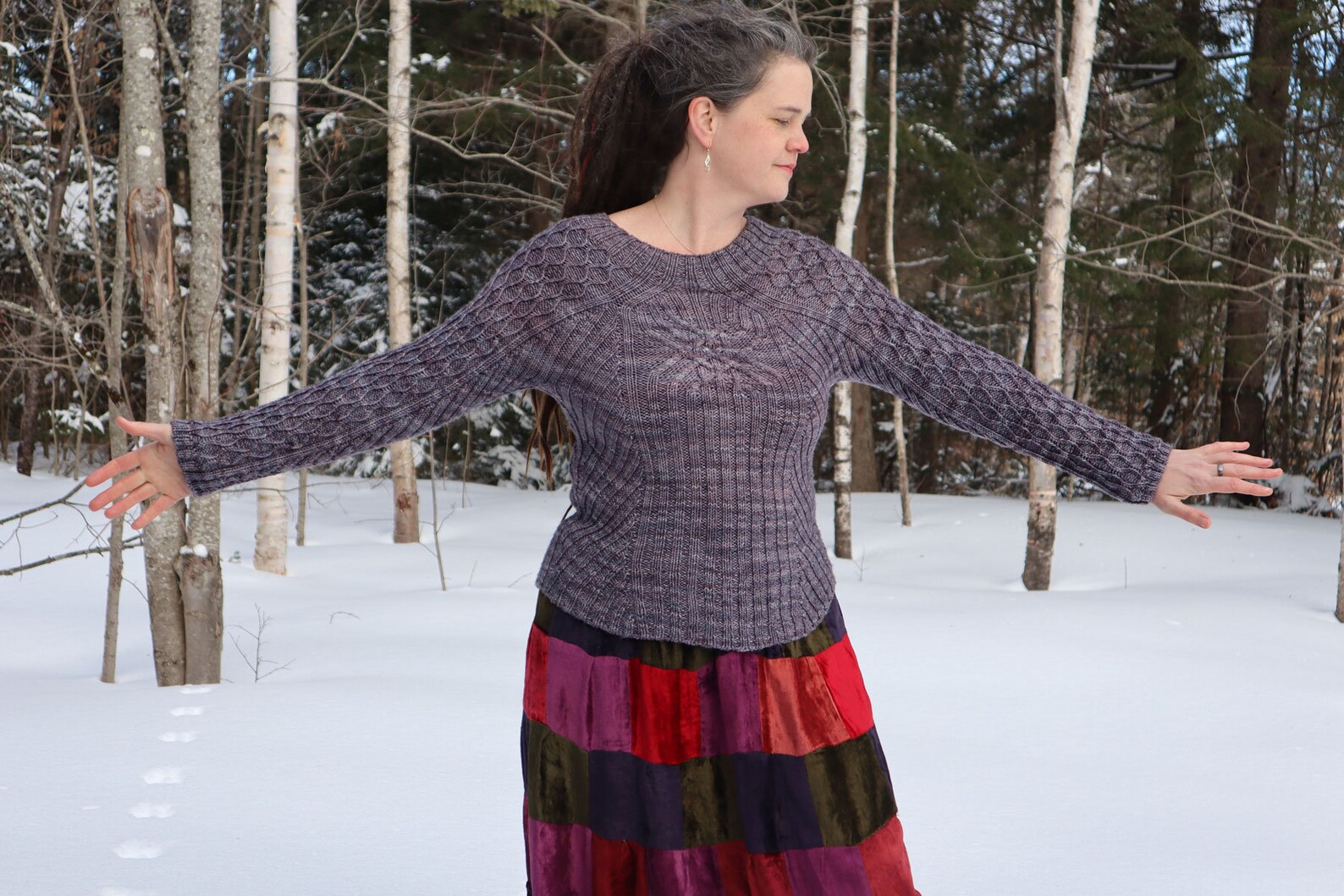 Knitting Pattern - Blackberry Pie Sweater - Etsy