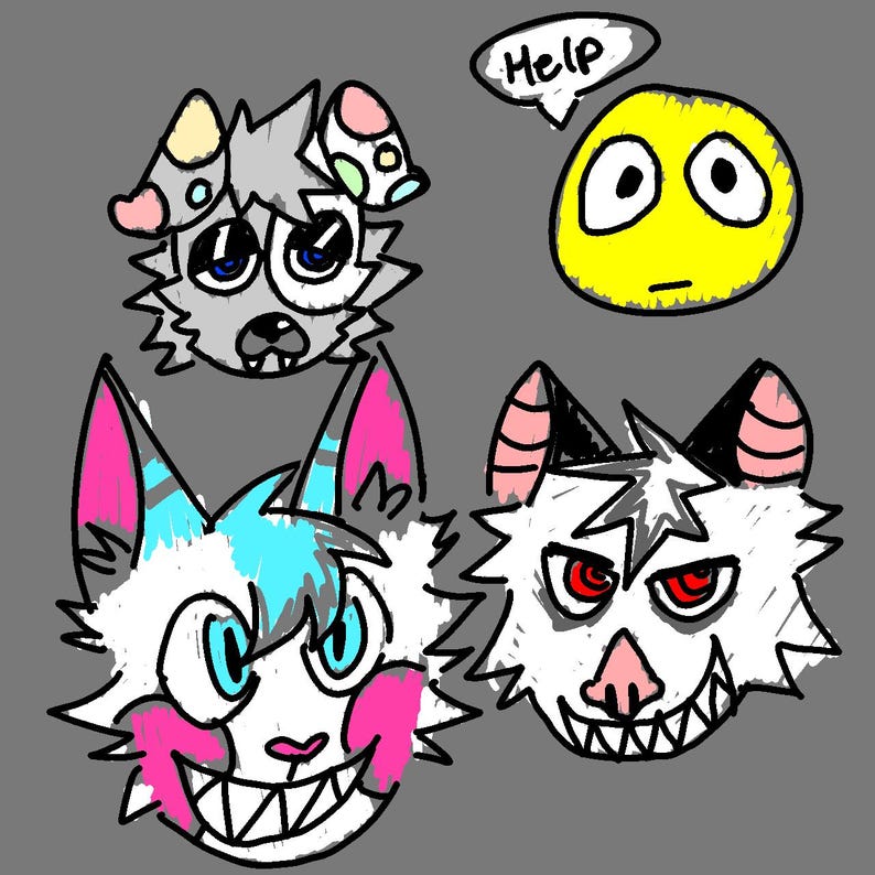 CUSTOM !!! Cardboard Furry Mask - Etsy