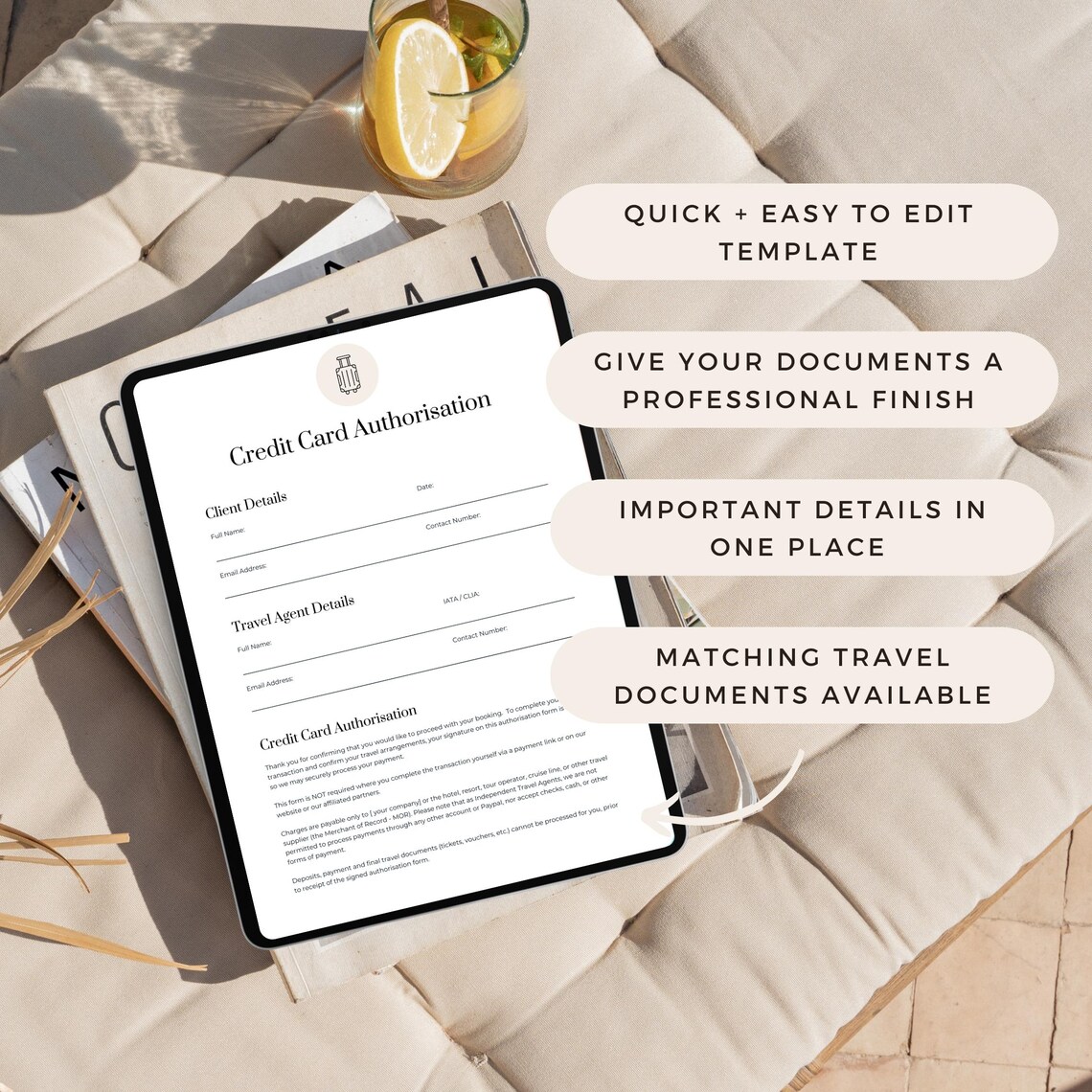 Credit Card Authorisation Form | Credit Card Details Form for Clients ...