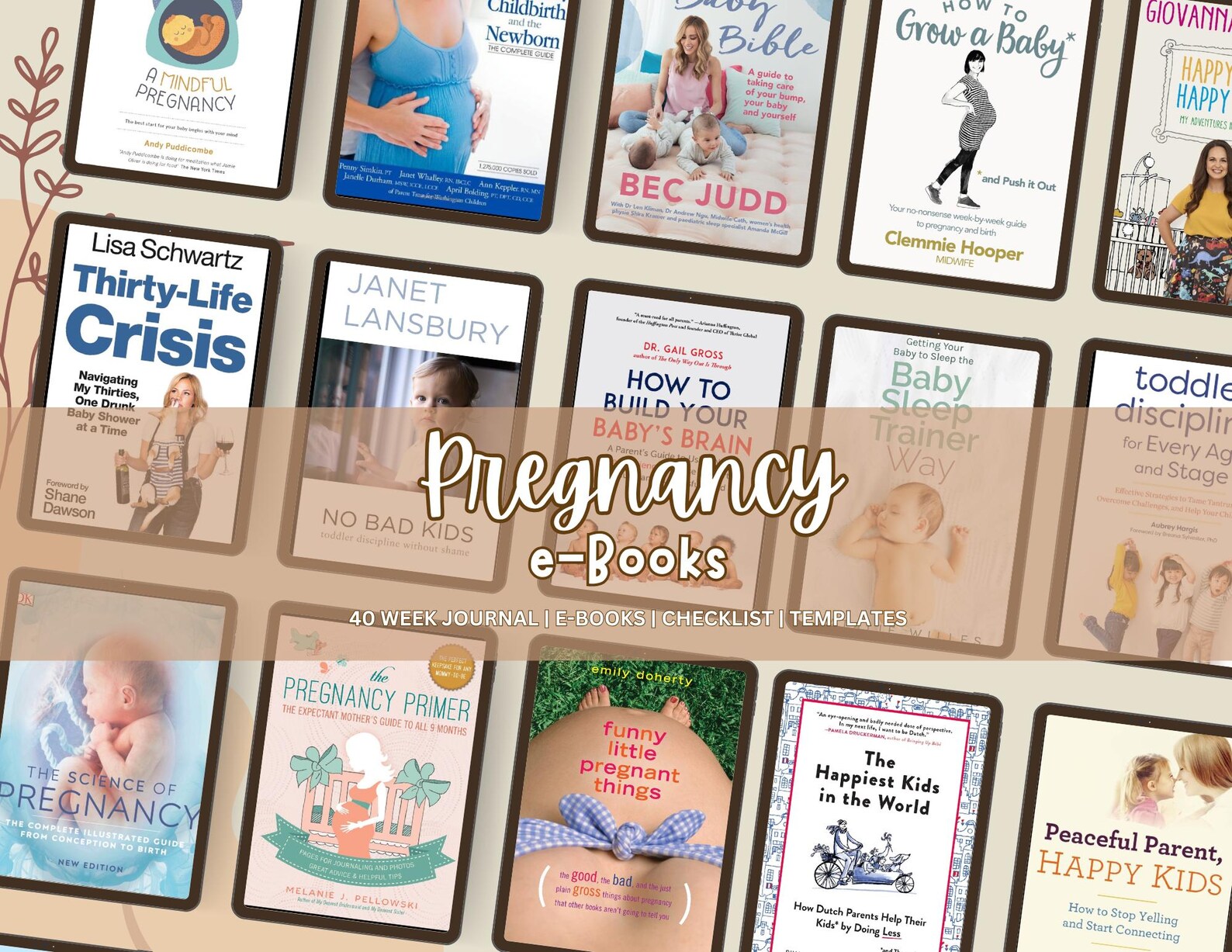 Editable Pregnancy Planner, Templates and Checklist With E-books About ...