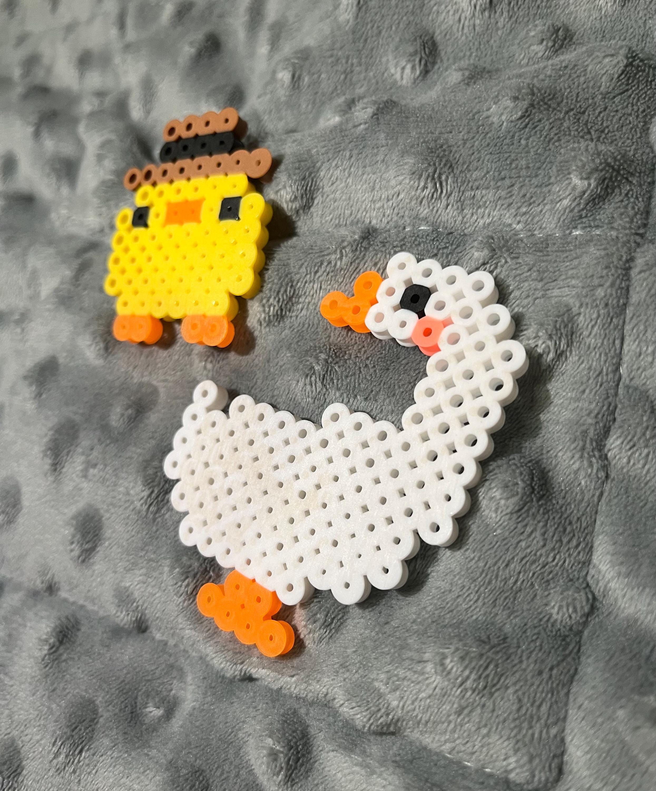 Mischievous Duck and Goose Perler Bead Art - Etsy