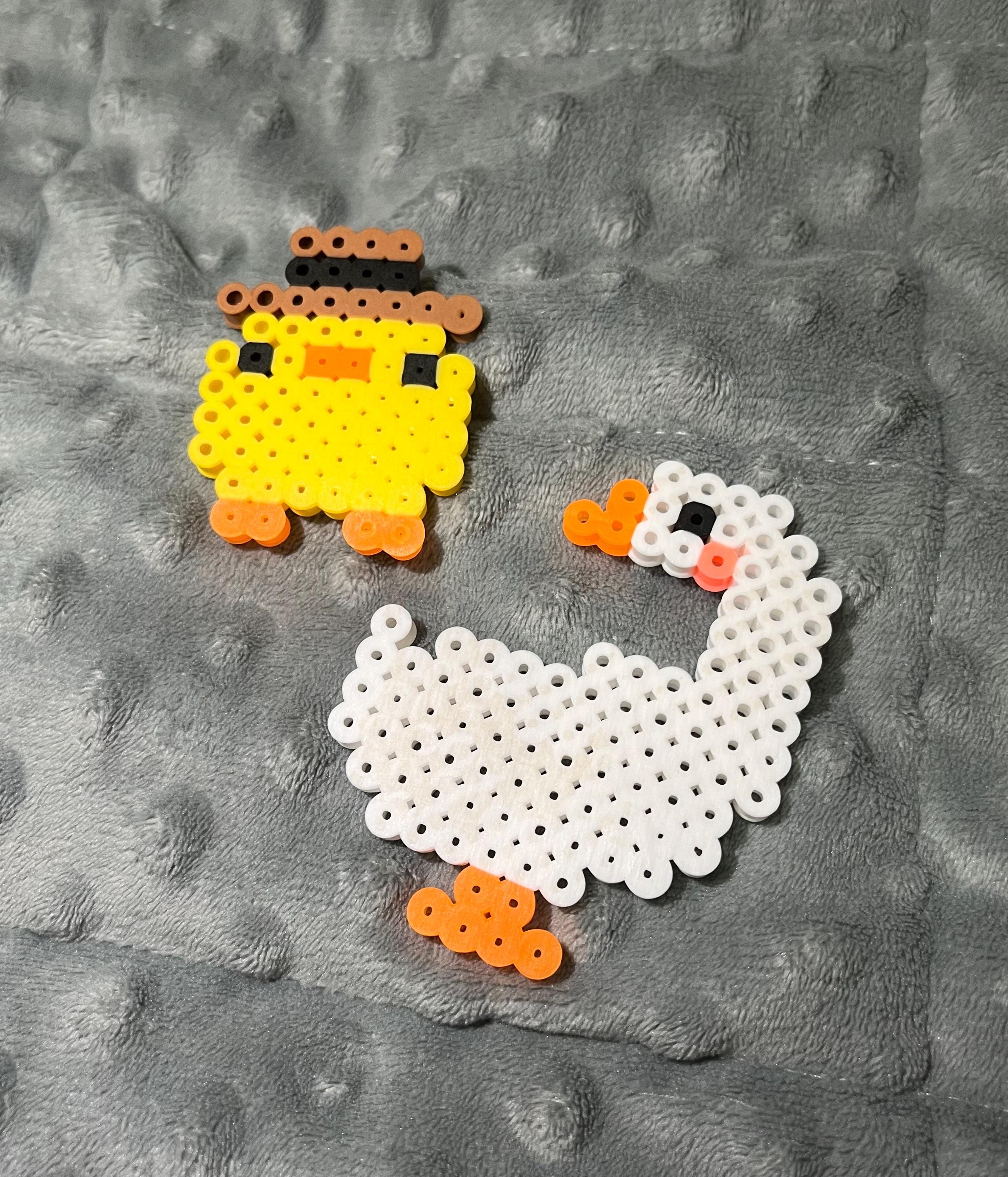 Mischievous Duck and Goose Perler Bead Art - Etsy