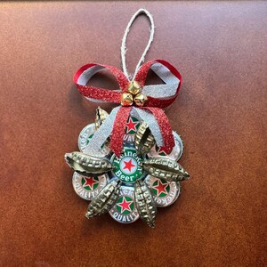 Beer Bottle Cap Ornament Made With Discarded Bottle Caps - Etsy
