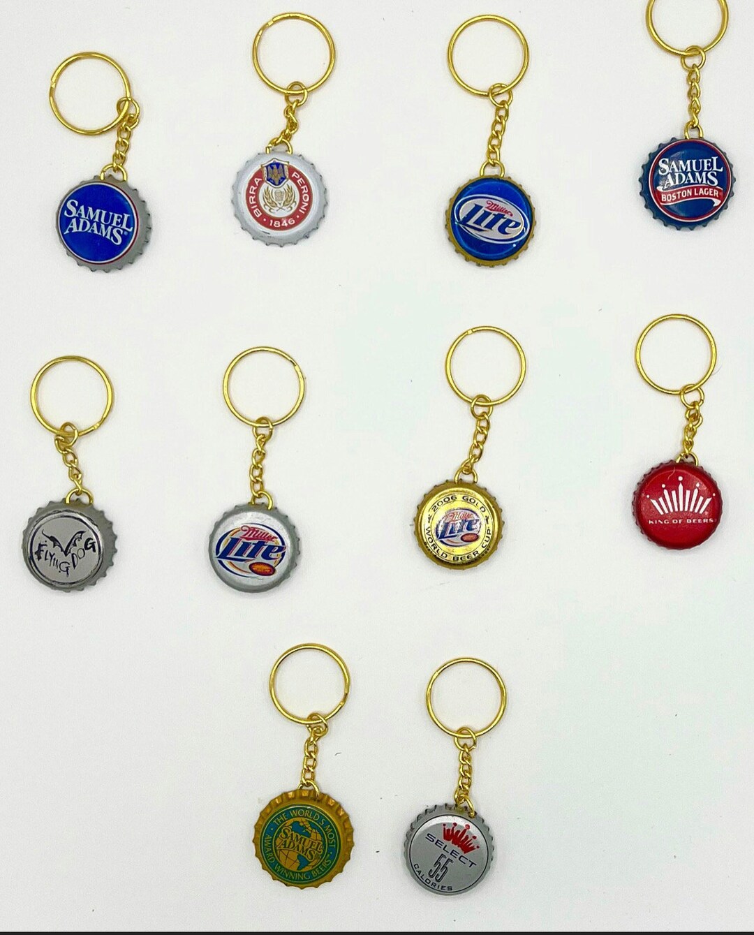 Beer Bottle Cap Keychain; Vintage Beer Bottle Cap; Choose Your Brand - Etsy