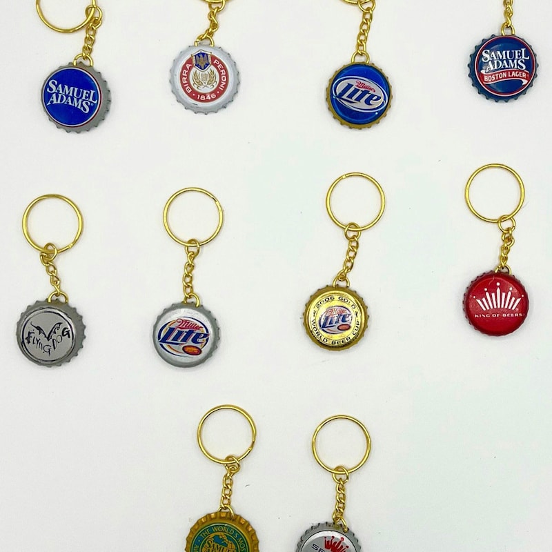 Bottle Cap Keychain - Etsy