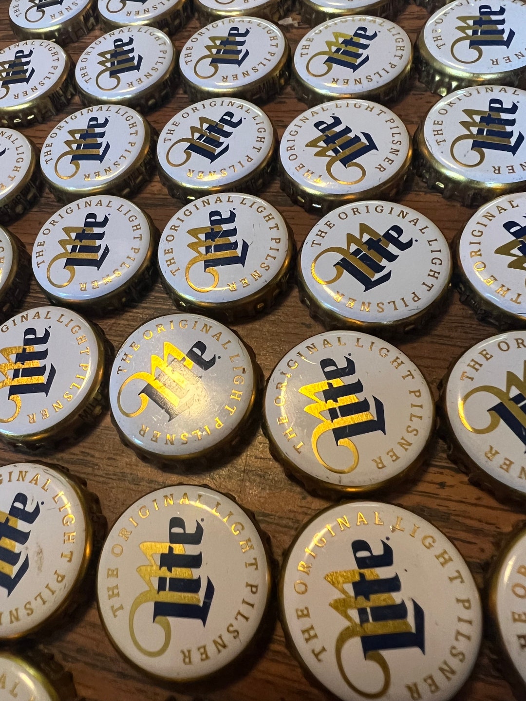 Miller Lite 50 New Design Beer Bottle Caps NO DENTS for Crafting - Etsy