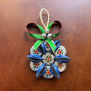 Beer Bottle Cap Ornament Made With Discarded Bottle Caps - Etsy