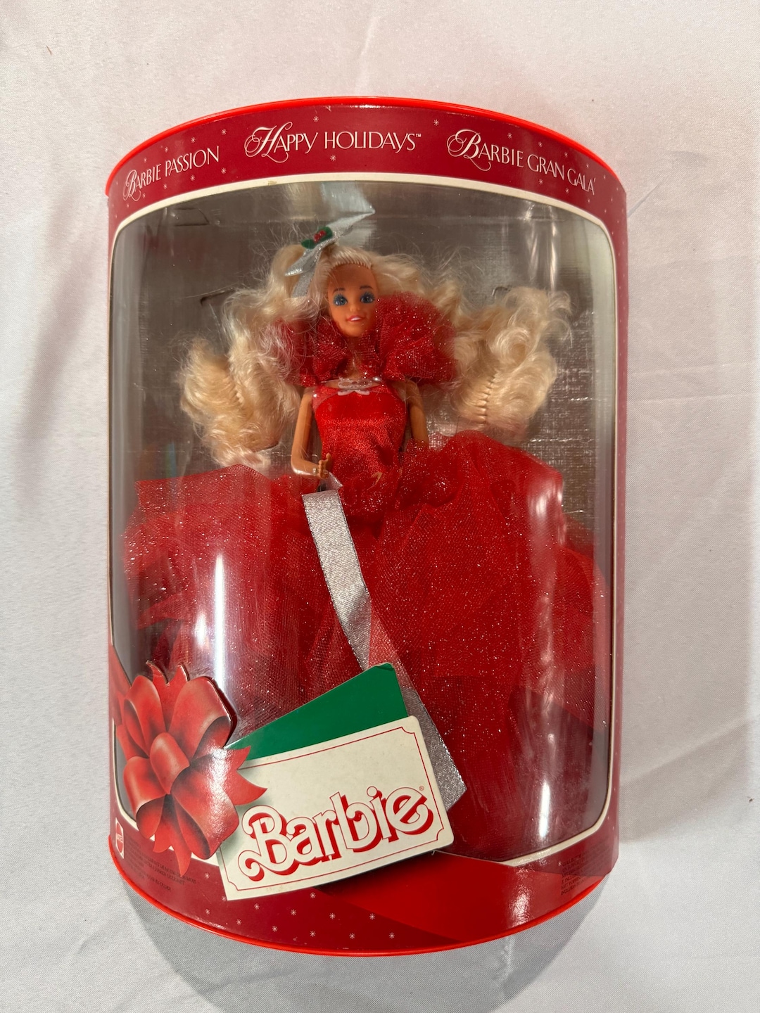 Vintage Barbie Happy Holiday # 1703 Mattel 1988 Grand Gala European Box ...