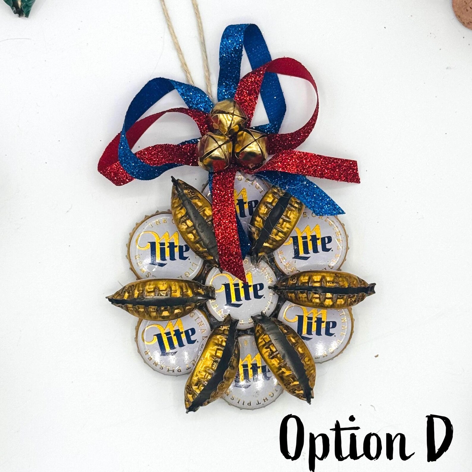 Miller Lite Beer Bottle Cap Ornament - Vintage Miller Lite Caps - Etsy