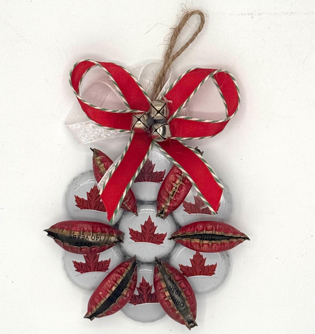 Molson Canadian Beer Bottle Cap Christmas Ornament Made With Molson ...