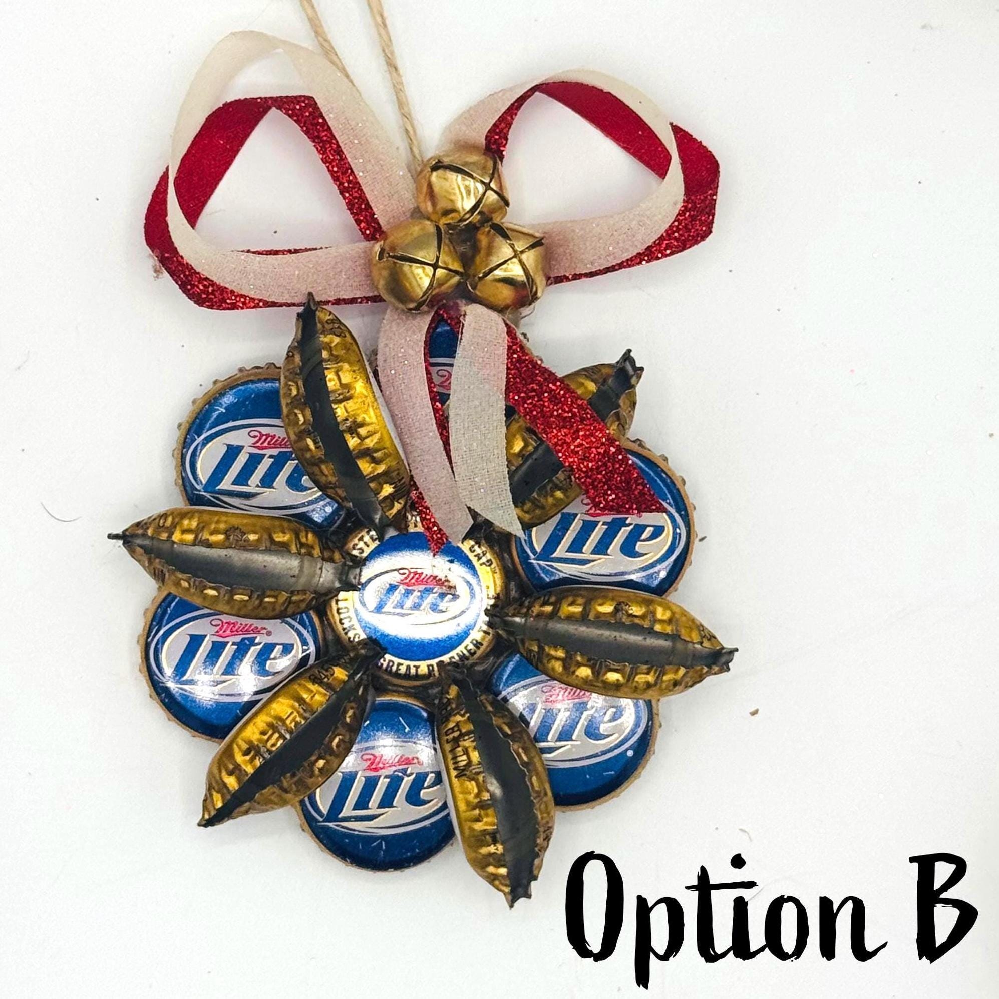 Miller Lite Beer Bottle Cap Ornament - Vintage Miller Lite Caps - Etsy