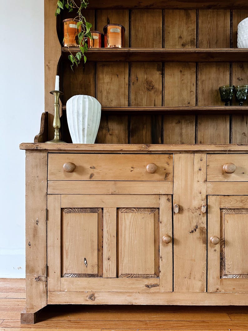 Rustic Pine Hutch - Etsy