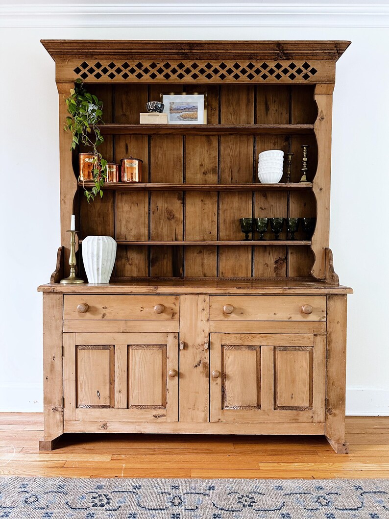 Rustic Pine Hutch - Etsy