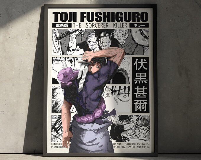 Toji Jujutsu Kaisen Painting - Etsy