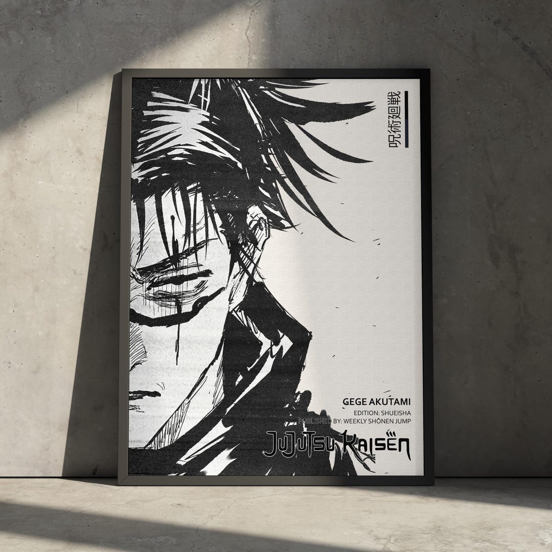 Choso Jujutsu Kaisen JJK Anime Artwork Print Wall Home Decor, Japanese ...