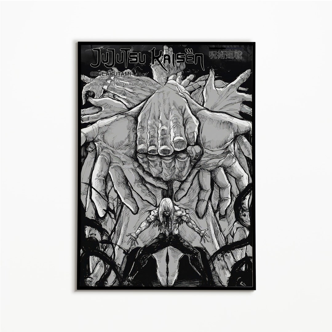 MAHITO Manga Panel Poster Print, Jujutsu Kaisen Anime Framed Artwork ...