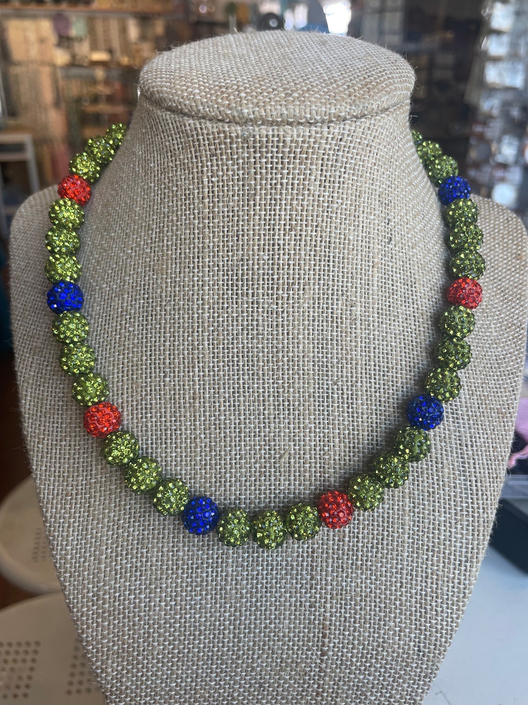 Phillies Beaded Necklace/ ***SHIP ASAP*** Philadelphia Phils Phanatic ...