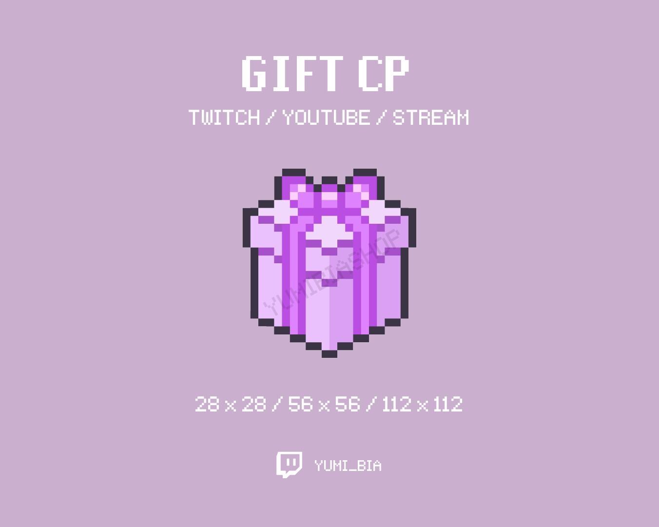 Gift Twitch Channel Points Icon (purple) | Present | Channel Point Icon ...