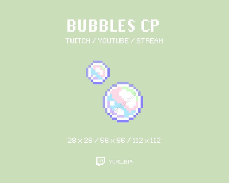 Bubbles Twitch Channel Points Icon | Cute Bubbles | Channel Point Icon ...
