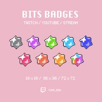 30x Cute Face Fox Twitch Tier Bit Badges/ Complete Twitch Bit Badges ...