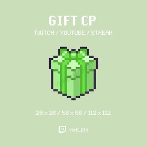 Gift Twitch Channel Points Icon (green) | Present | Channel Point Icon ...